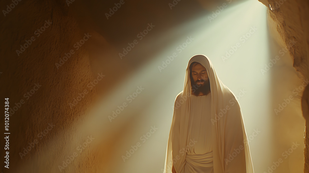 Jesus Walks in Eternal Divine Light | Symbol of Universal Presence and ...