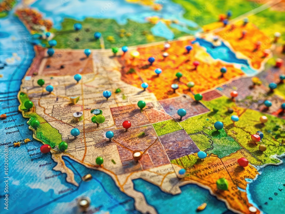 Detailed Map of Major U.S. Cities for Navigation, Planning, and ...