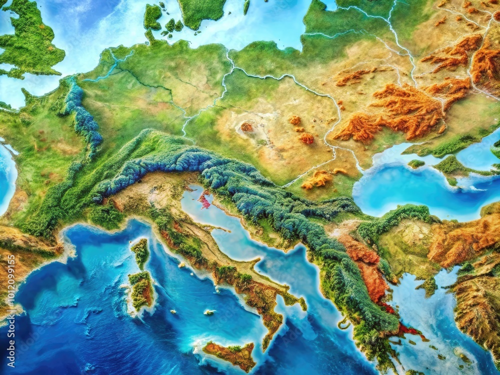 Detailed Map of the Balkans Region Highlighting Countries, Cities, and ...