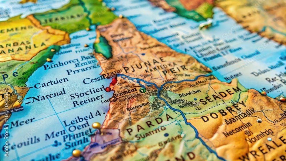 Detailed Political Map of Israel Featuring Regions, Borders, and Major ...