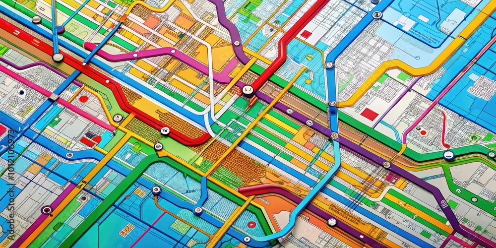 Detailed Subway Map of Montreal, Canada Featuring Transit Lines ...