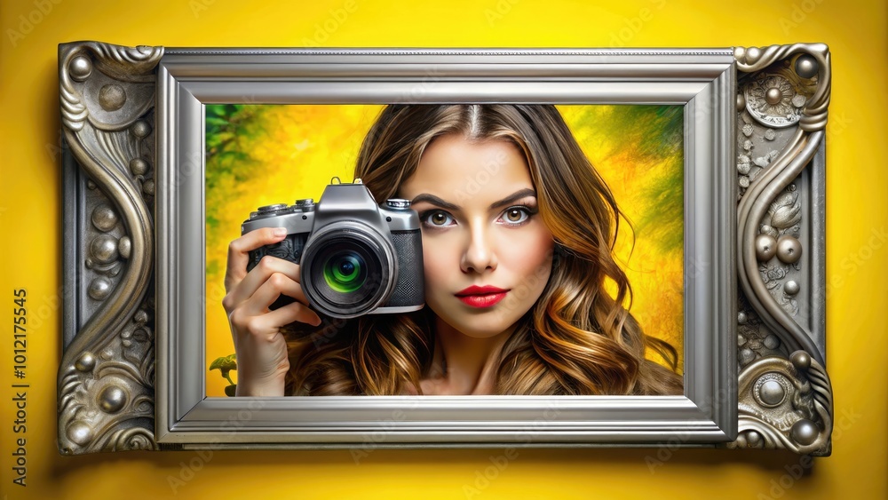 Elegant Silver Border Frame Design for Enhancing Photos, Artwork, and ...