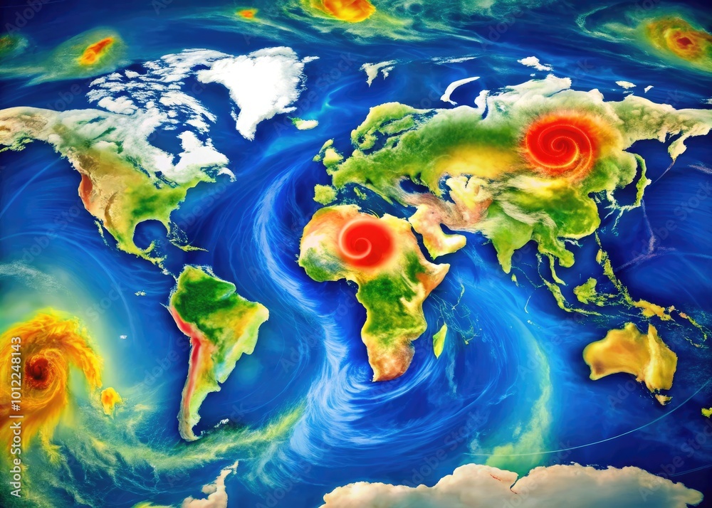 Global Tornado Map Depicting Tornado-Prone Regions and Frequency Across ...