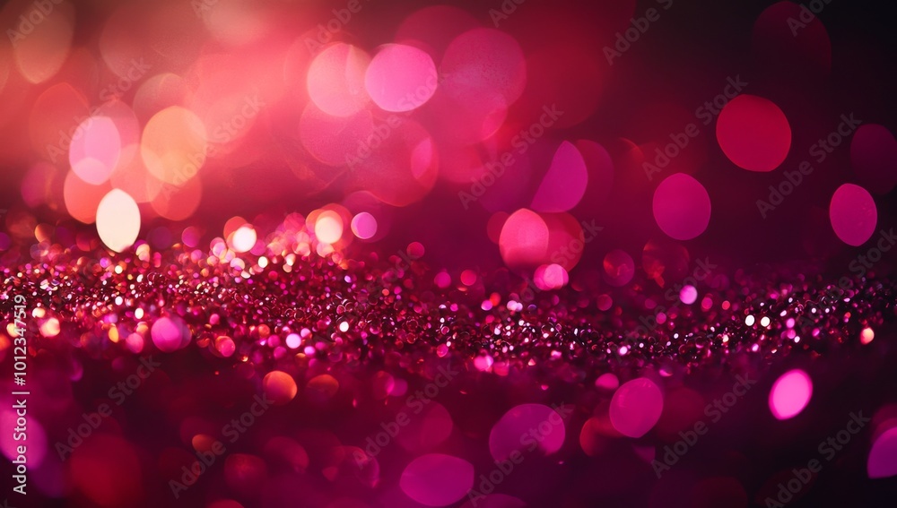 Hot pink glitter sparkle confetti texture seamless background Stock ...