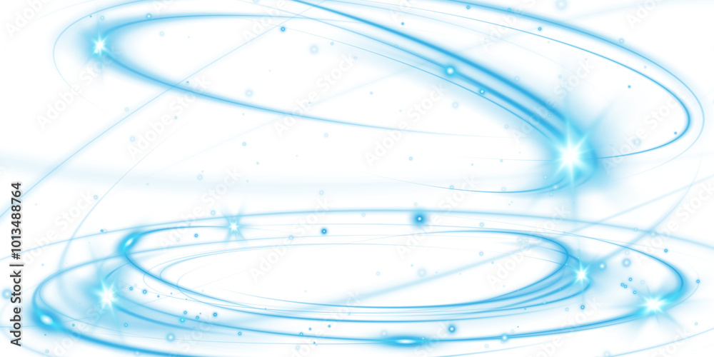 Blue luxury background with blue line decoration and curve light effect ...