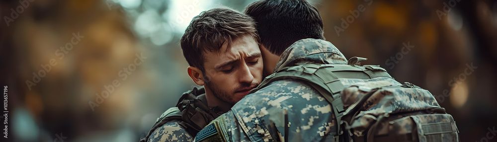 Candid Photo of Soldiers Providing Emotional Support After a Mission at ...