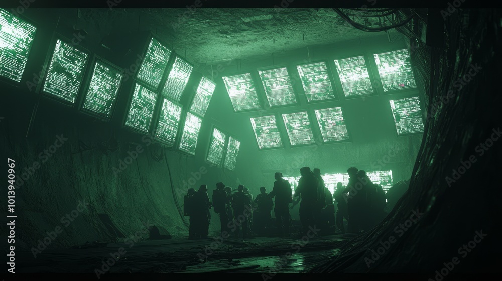 Post-Apocalyptic Dystopia: Survivors in Underground Bunker Evading ...