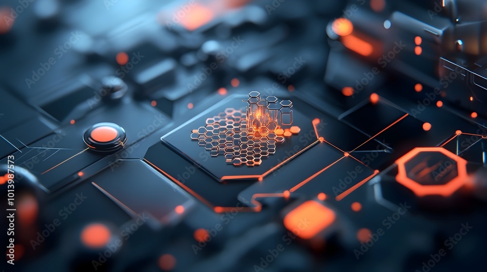 Graphene aerospace lightweight materials in flat design for spacecraft ...