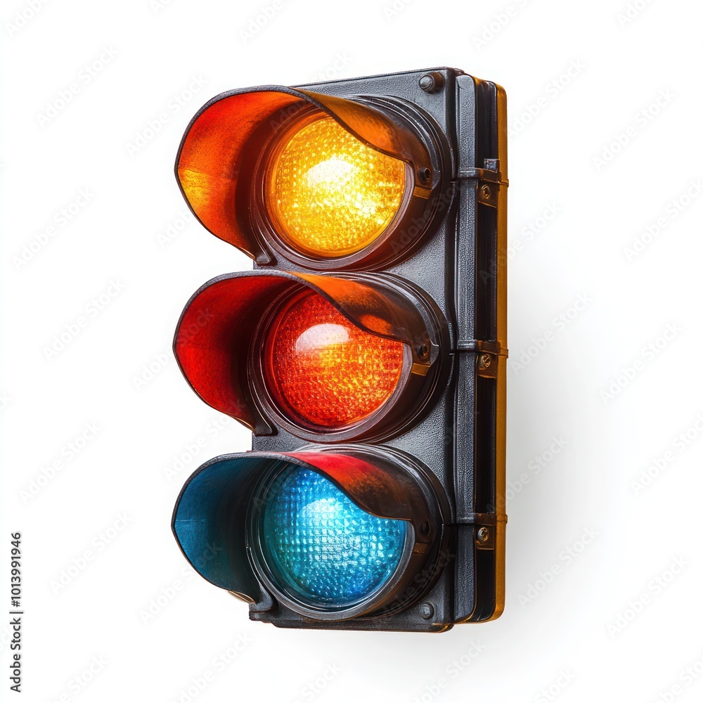 traffic lights, Traffic control light with red, yellow and green colors ...