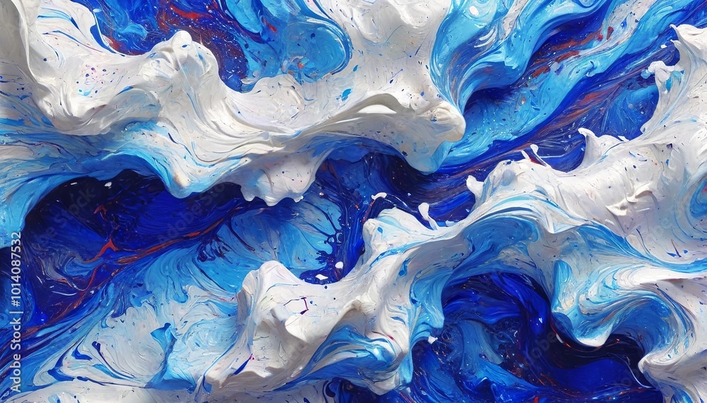 Bright blue and crisp white with shimmering lacobel effects capture the ...