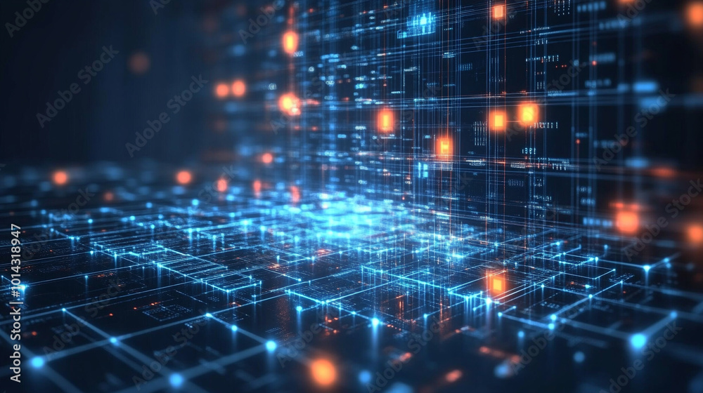 Abstract digital background with technology circuit board texture ...