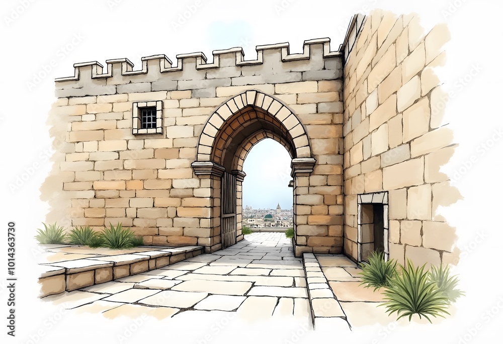 Heidelberg Castle is a ruin in Germany and landmark of Heidelberg. Hand ...