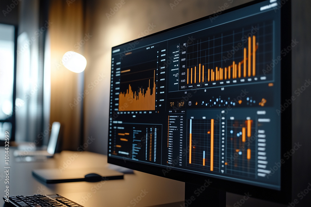 Advanced data management system with automated KPIs connected to a ...