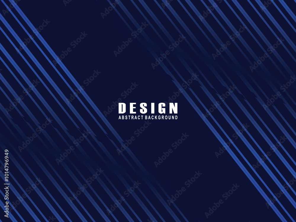 Premium background design with diagonal shiny blue lines pattern. Vector horizontal template for ...