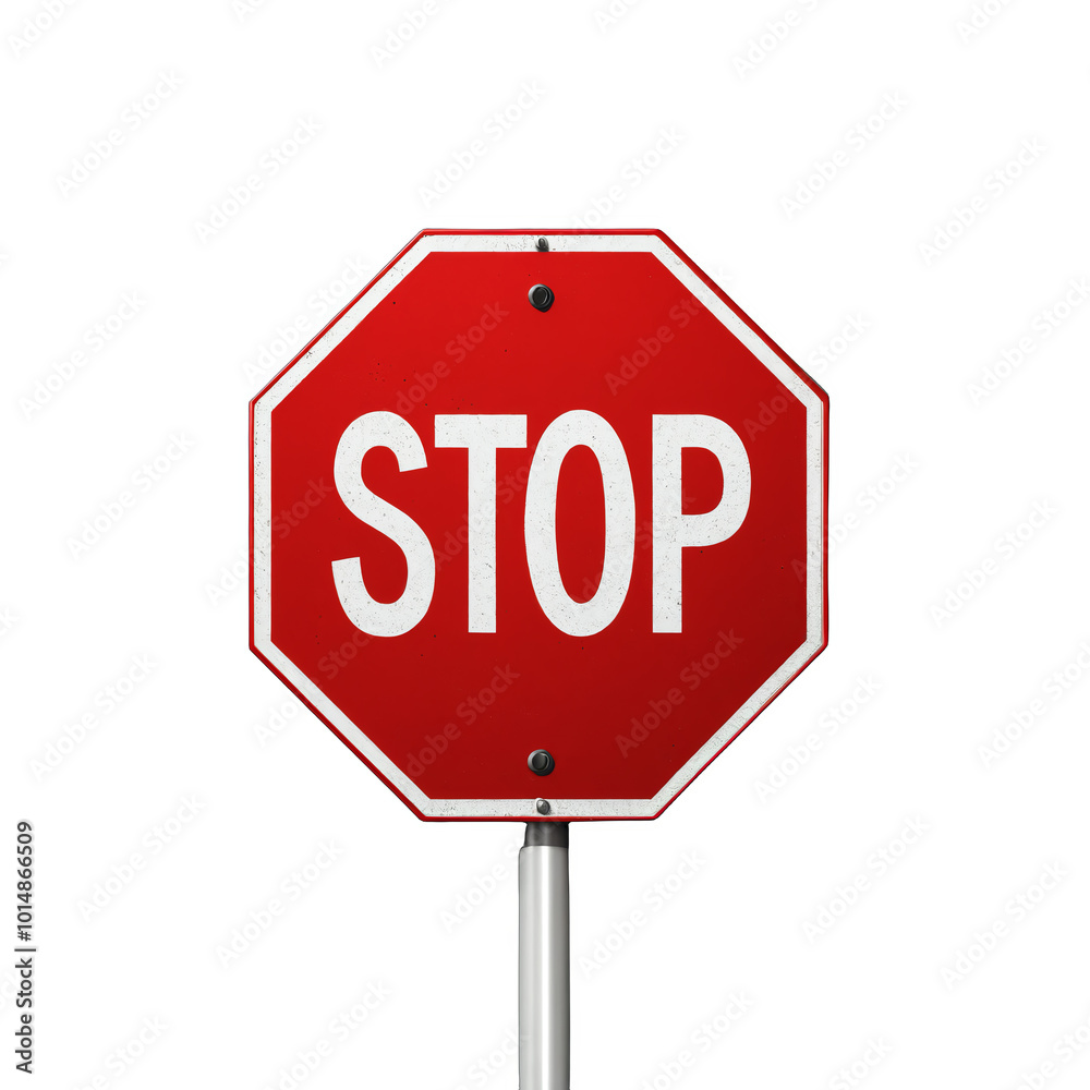 stop sign isolated on transparent background Stock Photo | Adobe Stock