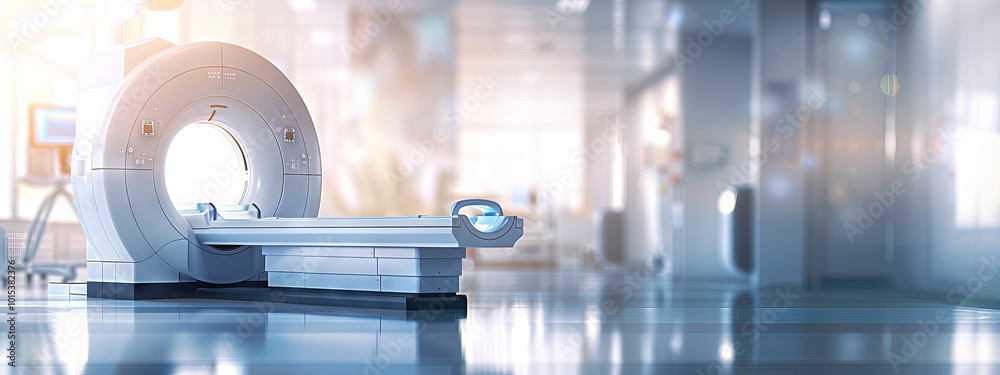 Modern CT Scanner in Bright Medical Room with Advanced Technology for ...