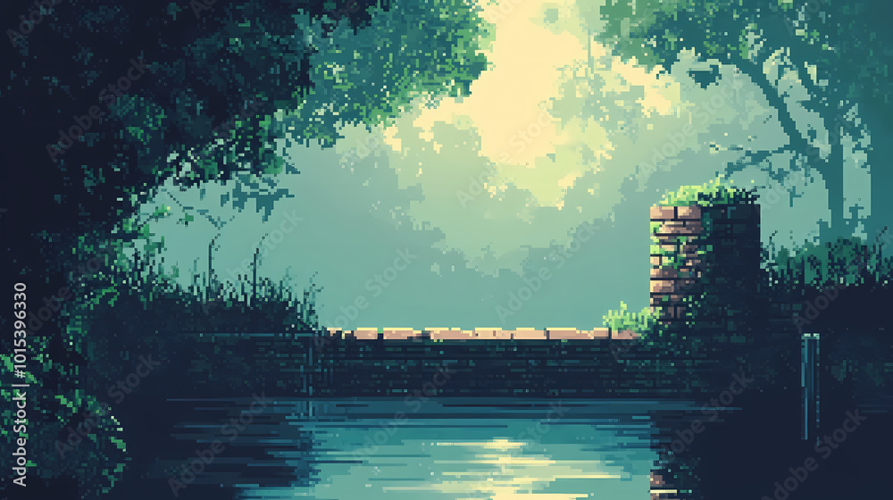 Pixel art retro video game interface background vintage gaming ...