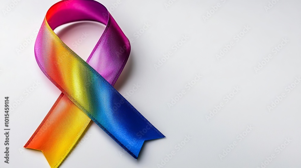 World Dyslexia Awareness A dyslexia awareness ribbon with vibrant ...