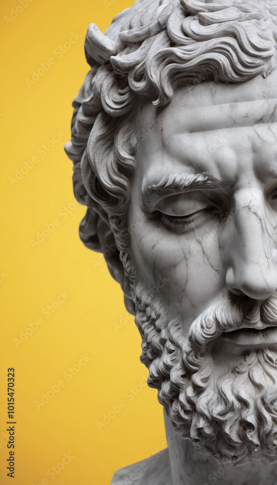 statue of an ancient roman philosopher Stock Photo | Adobe Stock