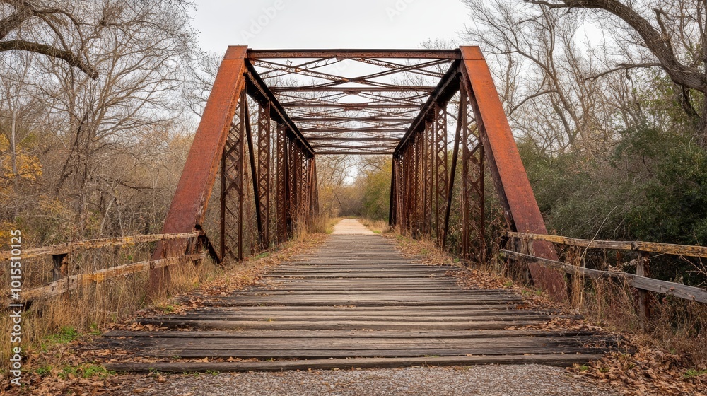Historic Old Alton Bridge in Denton Texas: Iconic Iron Truss Landmark ...