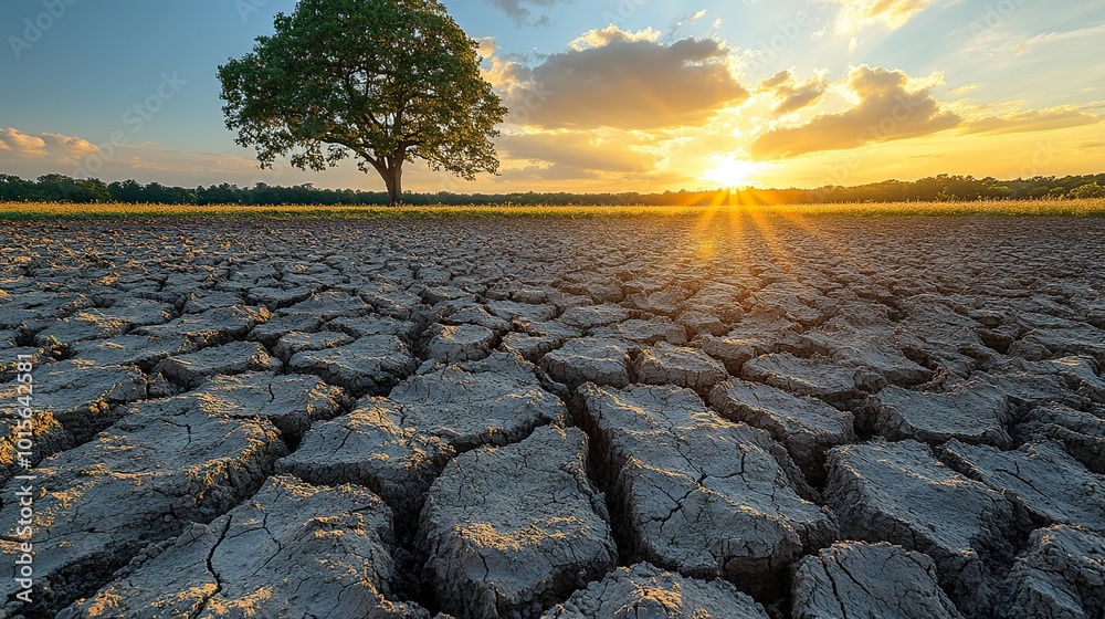 Severe droughts caused by global warming leave large swaths of land ...