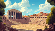 Ancient Roman Amphitheater Free Stock Photo - Public Domain Pictures