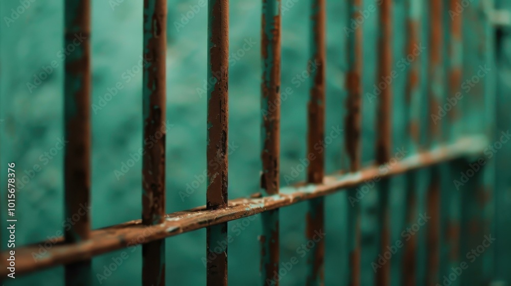 Explore the haunting beauty of old prison cell bars, where rust meets ...