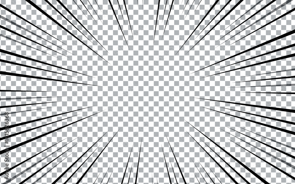 Manga transparent background, explosion action and speed effects ...