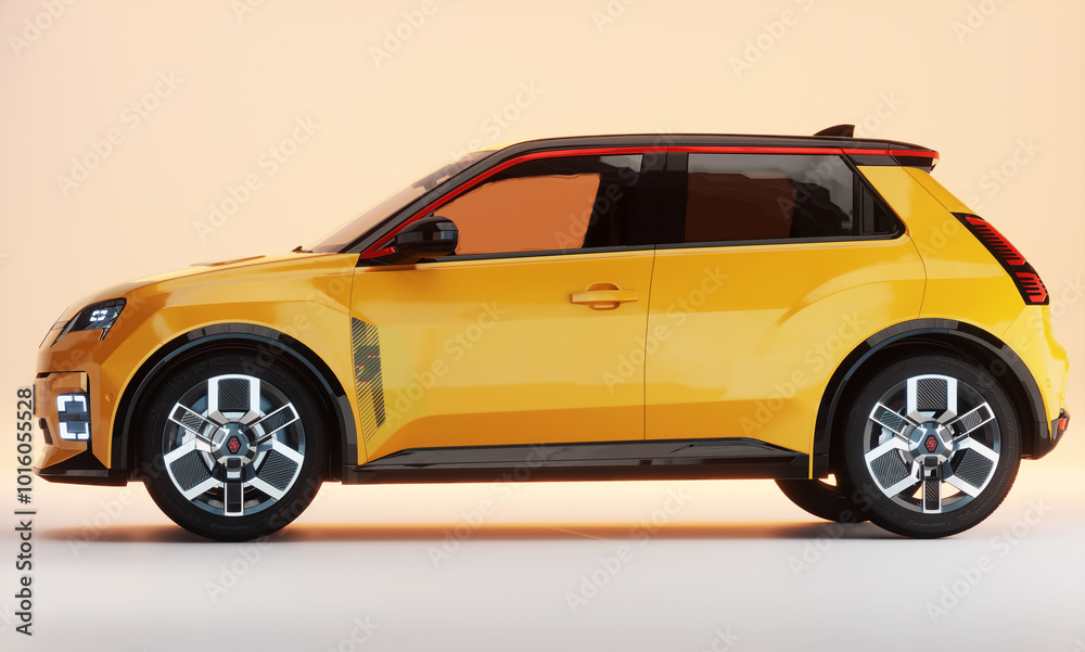 ภาพถ่าย Stock Renault 5 E-Tech Electric - the new face of the electric ...
