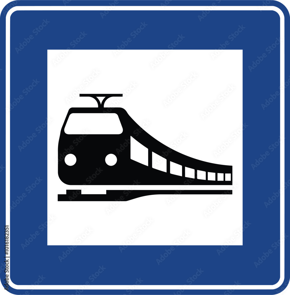 Vektor Station, Information signs, Road signs in Turkey. Standard ...