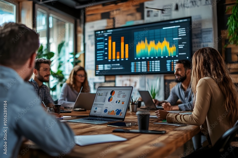 E commerce Team Analyzes Sales Data and Consumer Trends in Modern ...