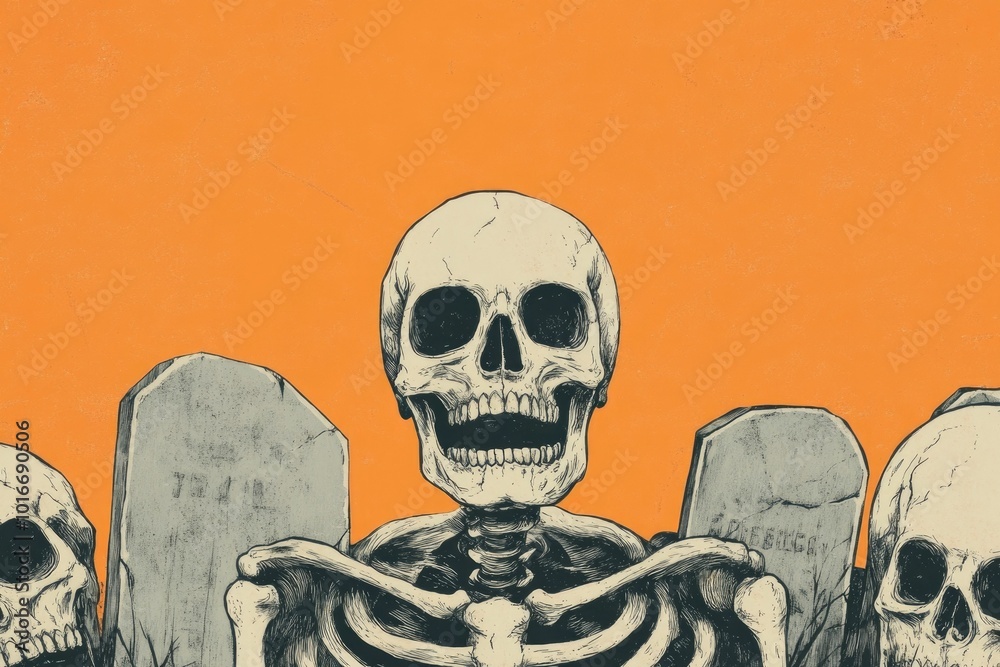 Stock-Illustration „Striking Halloween themed digital featuring a ...