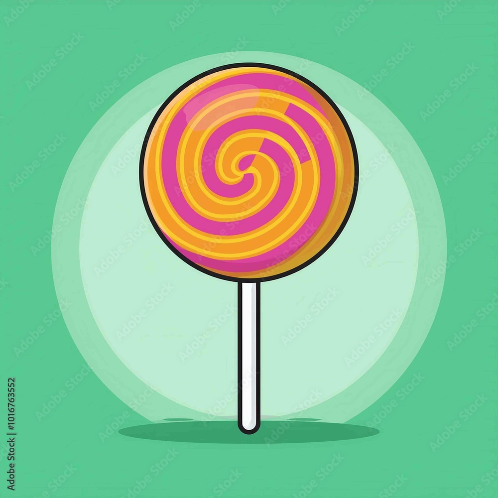 lollipop candy cartoon vector Stock Illustration | Adobe Stock