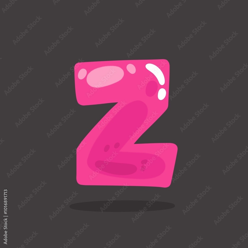 Jelly Alphabet letter Z, jelly fonts a to z , shiny alphabets. Stock ...