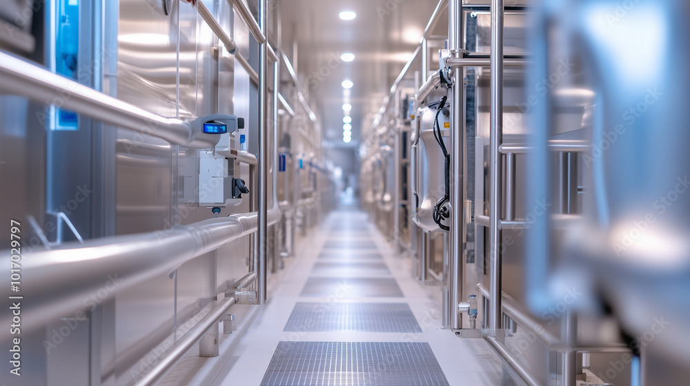 A modern pig farm with a focus on technology-driven efficiency ...