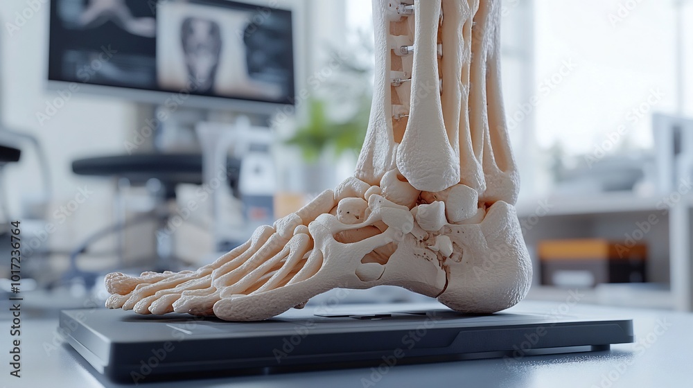 Anatomy of human foot detailed view of bones and muscles podiatrist ...