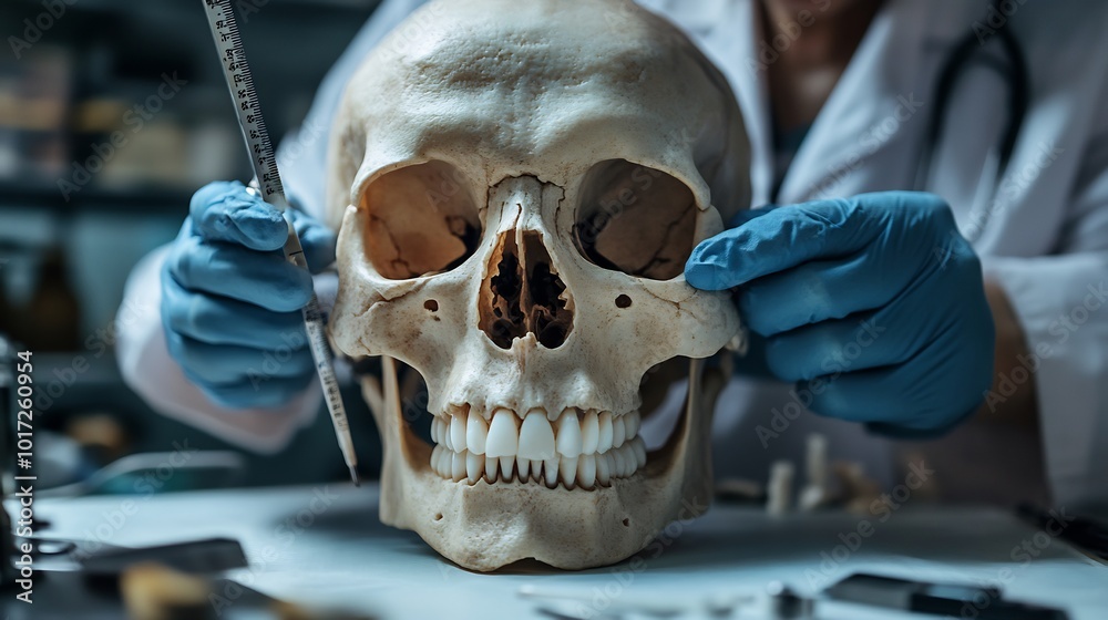 Anatomy of human skull bones and sutures forensic anthropologist with ...