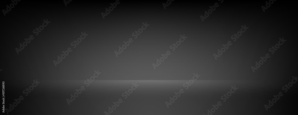 Black studio shelf background. Dark room scene surface. Limbo esthetic ...