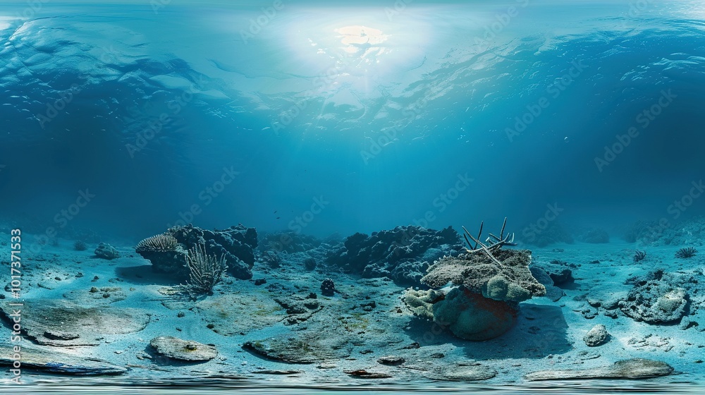 HDRI Spherical Panorama of an Underwater World: 8K Resolution 360 ...