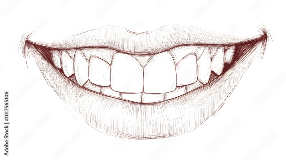 Hand-drawn sketch of someone explaining their braces experience ...