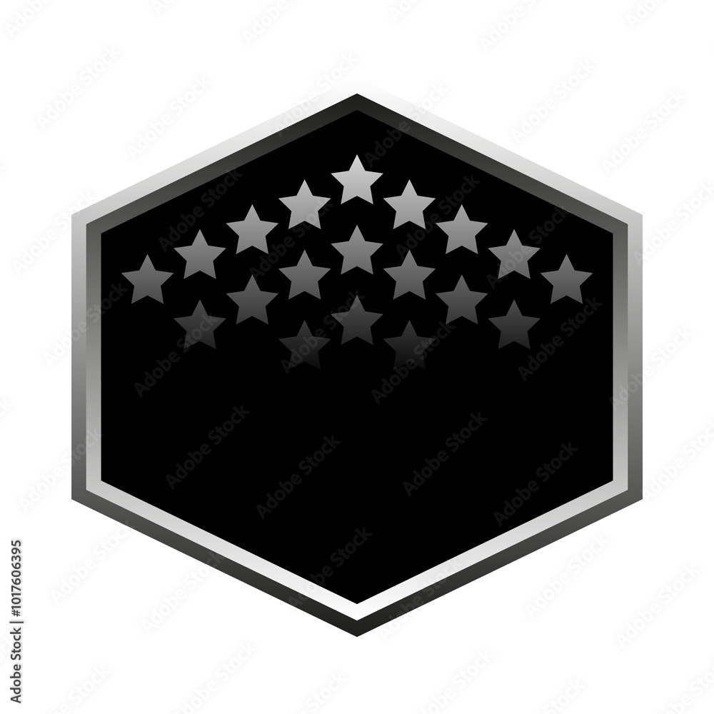 Hexa frame illustration template PNG Stock Illustration | Adobe Stock