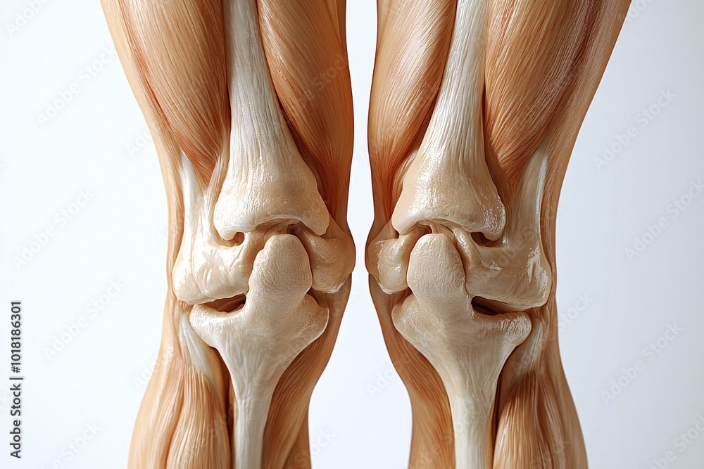 Strained Knee Muscles Anatomy and Structure Stock Illustration | Adobe ...