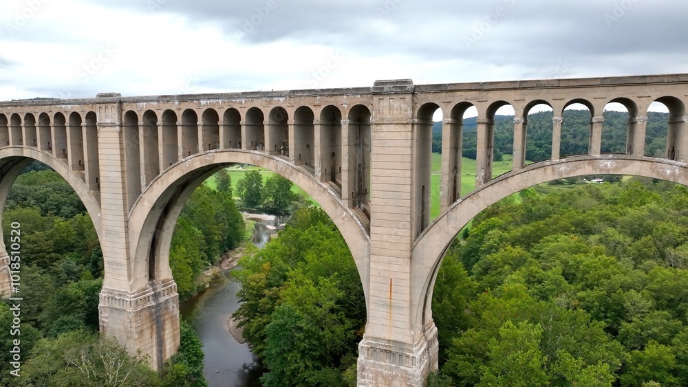 The Tunkhannock Creek Viaduct is a historic railroad bridge in ...