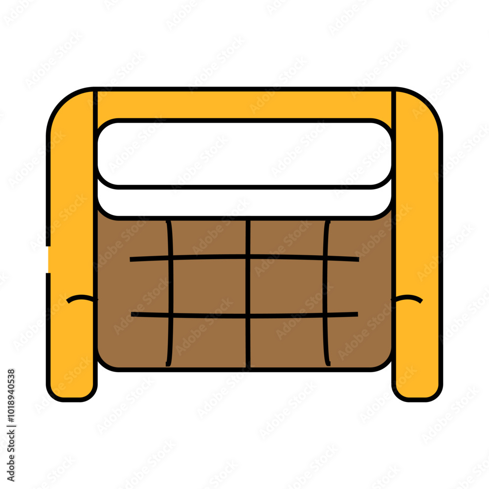 chair top view line icon vector. chair top view sign. isolated symbol ...