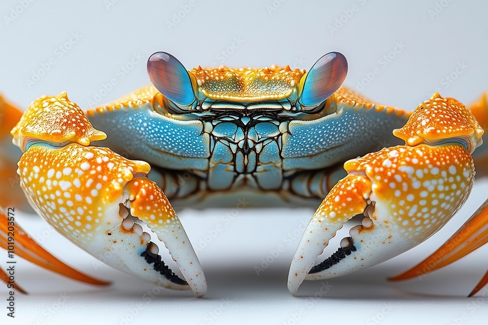 Stock-Illustration „portrait of an adult sally lightfoot crab against a ...