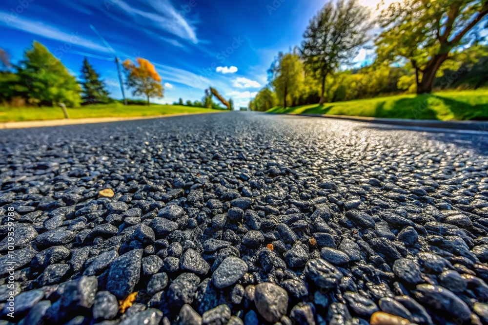 Small Aggregate Dark Grey Asphalt Texture for Road Construction and ...
