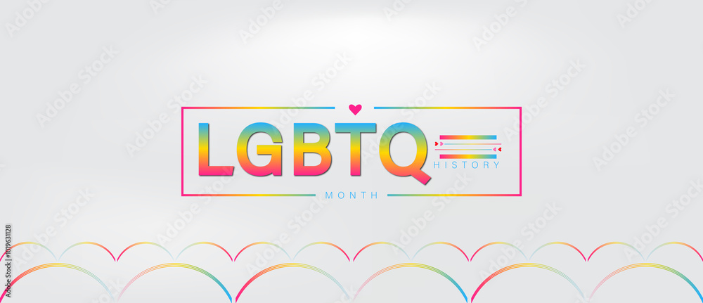 Visual representation of LGBTQ History Month, highlighting vibrant ...