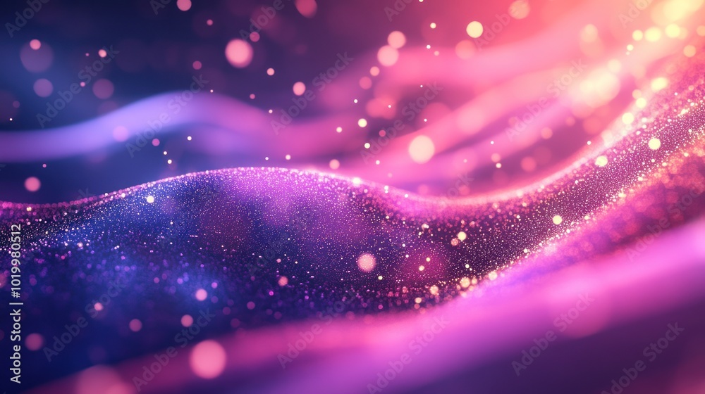 3D particle system background with dynamic, floating particles and ...