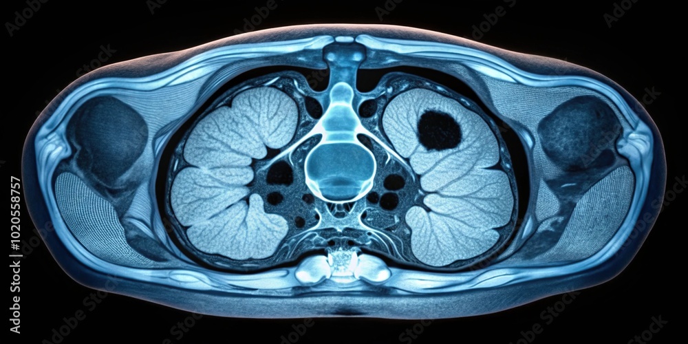 Forced perspective CT scan showing acute appendicitis diagnosis Stock ...