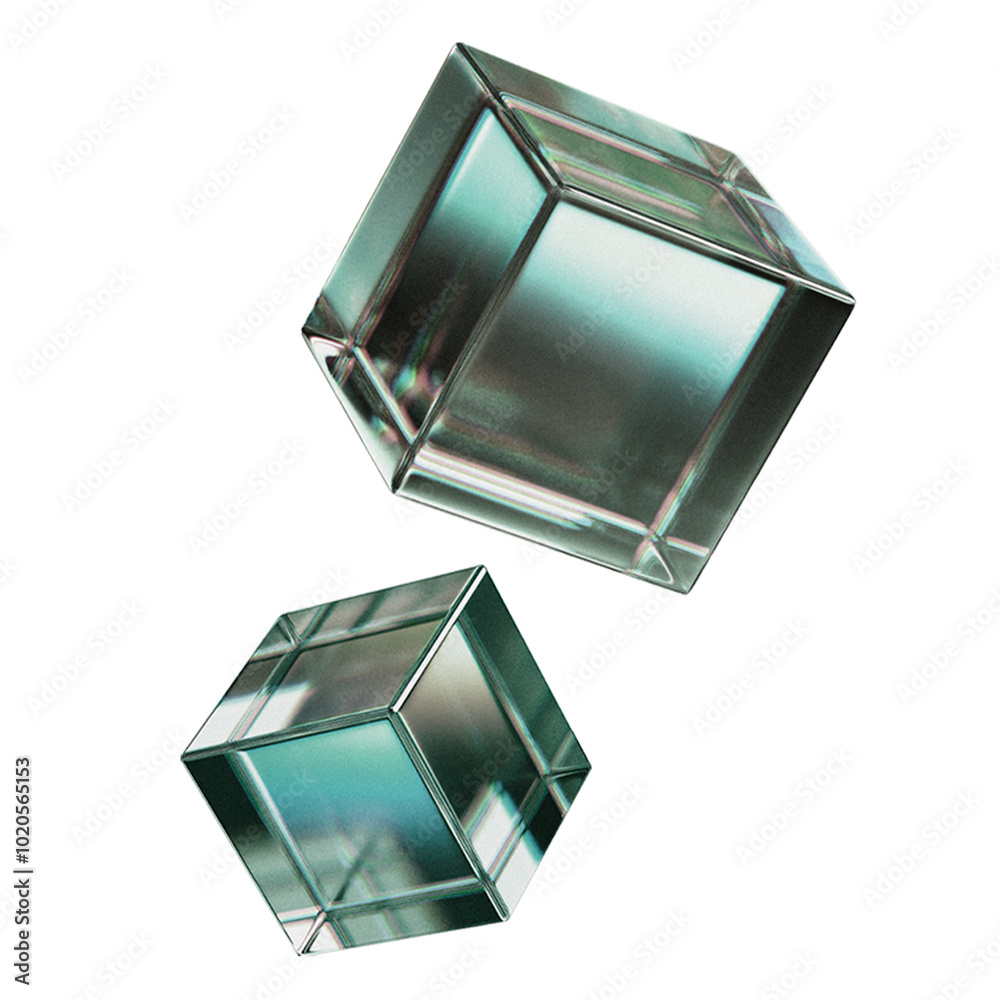 Crystal cubes png sticker, transparent background Stock Illustration ...
